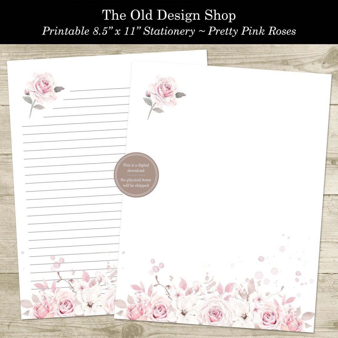 Printable Stationery Letter Writing for Handwritten Letters Printable ...
