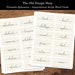 Printable Inspirational Script Words Sentiment Word Cards for Junk ...