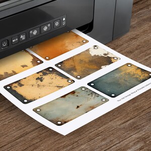 Industrial Grunge Tag Set Printable Ephemera Shabby Grunge Tags Junk ...