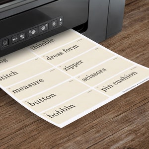 Sewing Flashcards Printable Junk Journal Ephemera Retro Vintage Flash ...