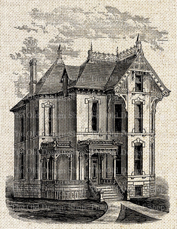 Old Fashioned House Clipart Outline