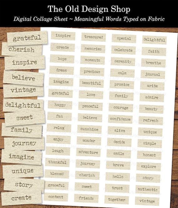 List Of Meaningful Words
