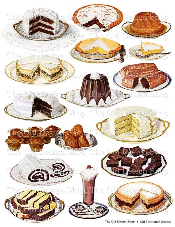 Vintage Recipe Clip Art