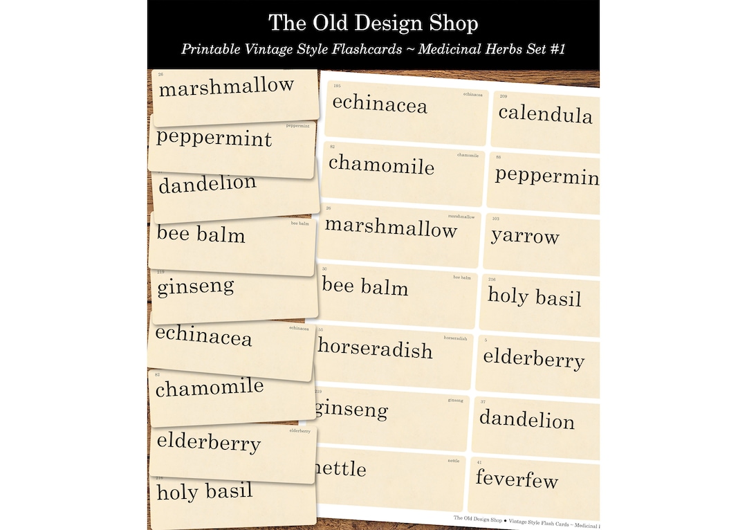 Medicinal Herbs No. 1 Printable Junk Journal Neutral Ephemera ...