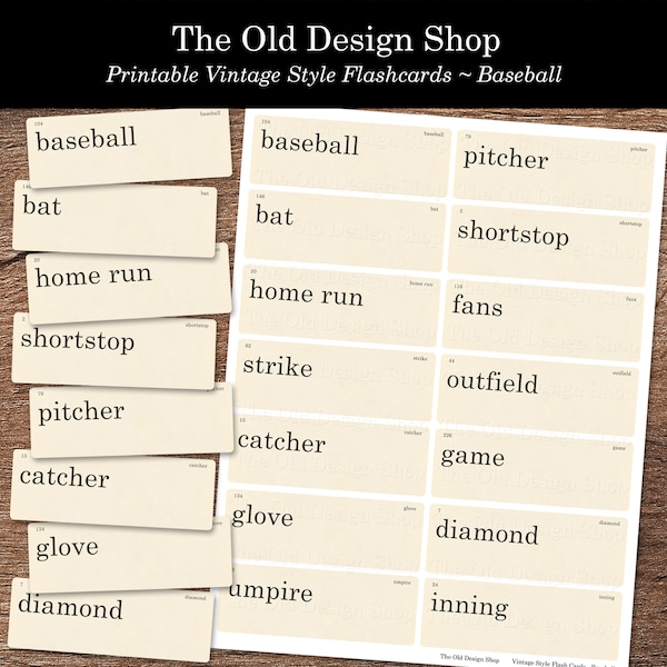 Baseball Words - Etsy
