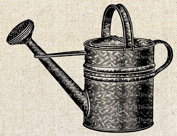 Watering Can Drawing With Pencil