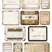 Neutral Grunge Tag Set 1 Shabby Grunge Tags Printable Ephemera Tags ...