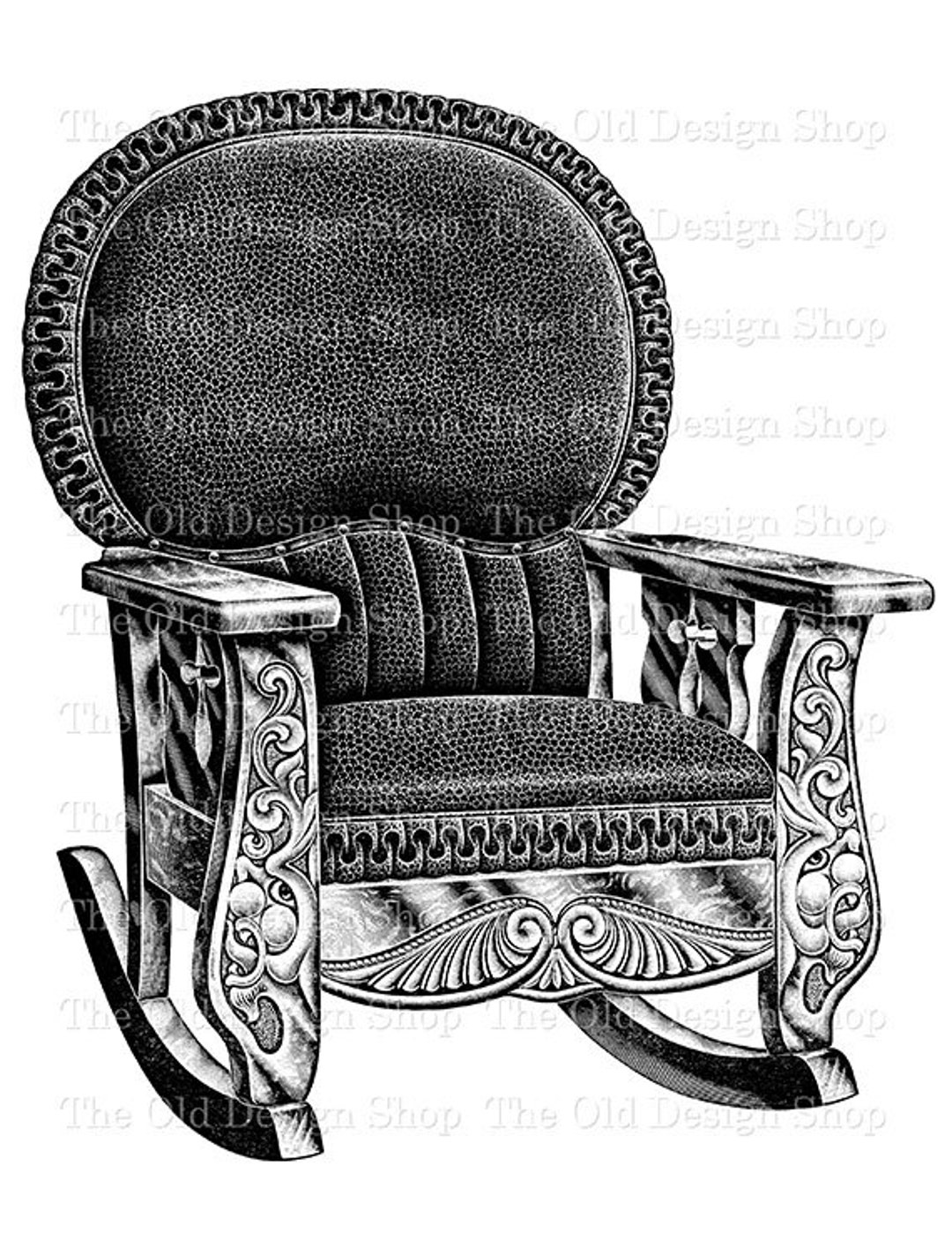 White Rocking Chair Clip Art
