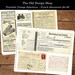 Vintage French Documents Set 2 Printable Ephemera Ad Invoice Receipt ...