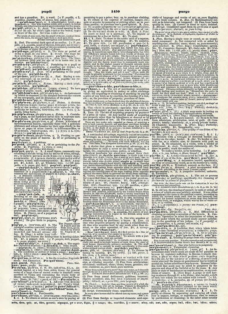 Vintage Dictionary Page Printable