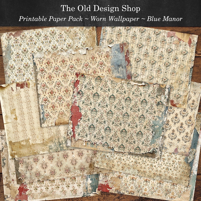 Vintage Cardstock Paper Set - Etsy