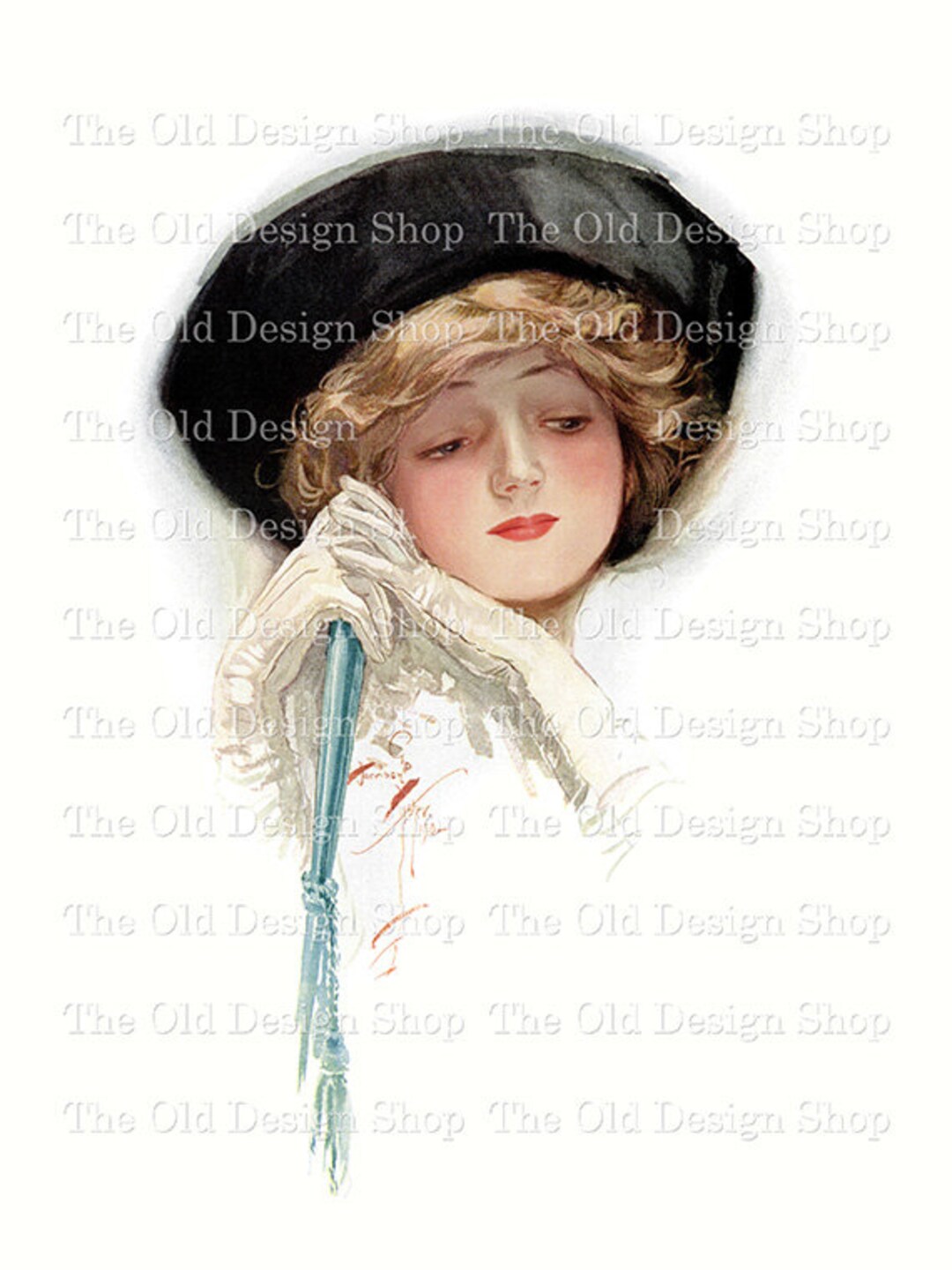 Victorian Lady Vintage Art for Cardmaking Junk Journals Printable ...