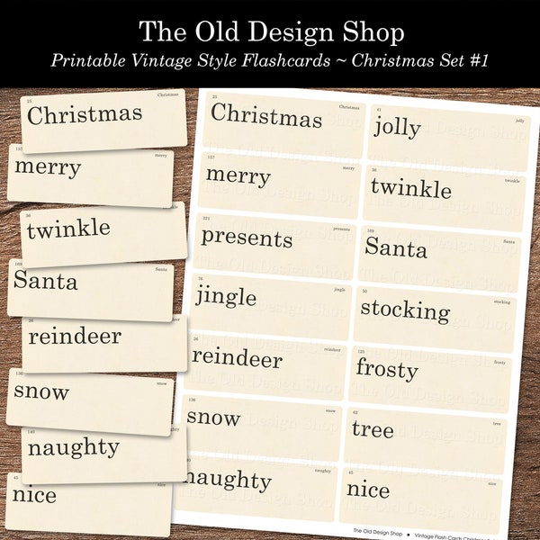 Vintage Flashcards - Etsy