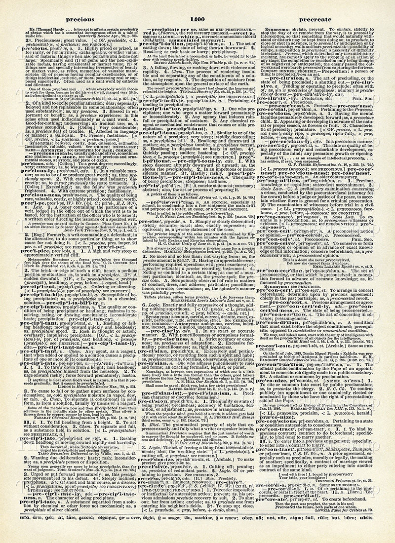 Printable Dictionary Pages