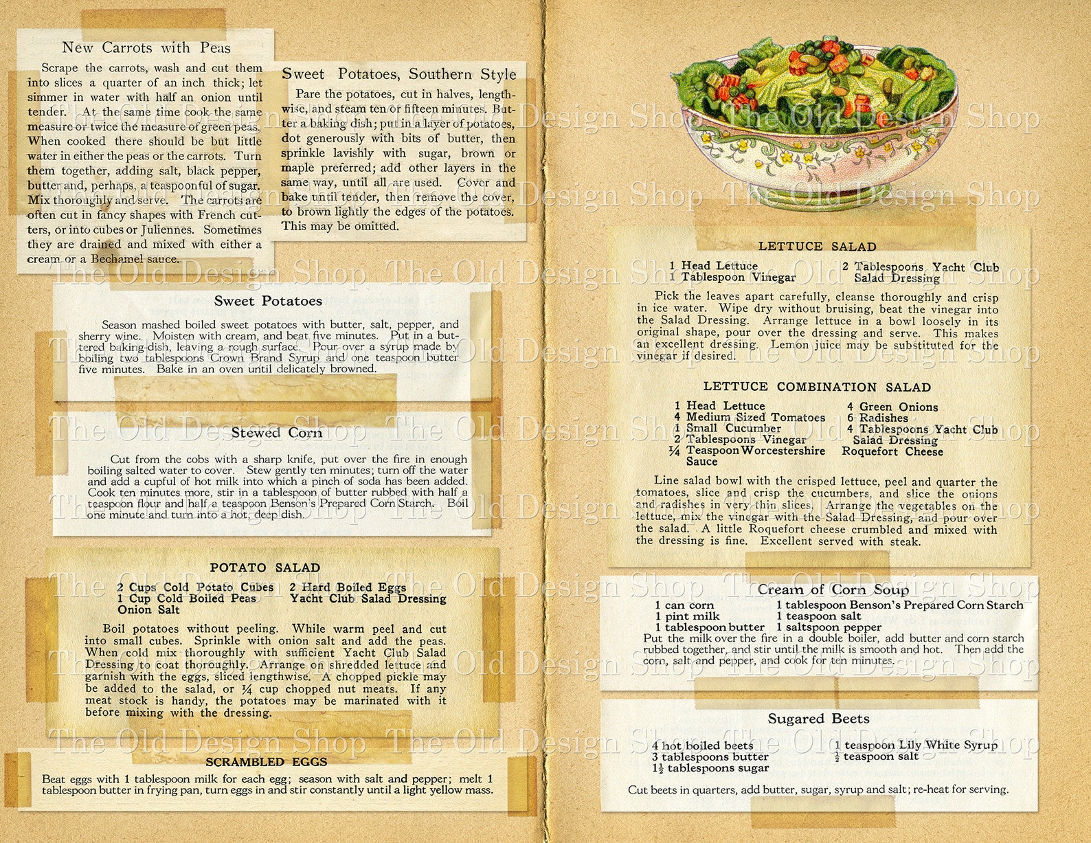 Printable Vintage Recipe Junk Journal Scrapbook Cooking Baking - Etsy