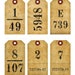 Shabby and Aged Number Tags Printable Vintage Style Digital Collage ...