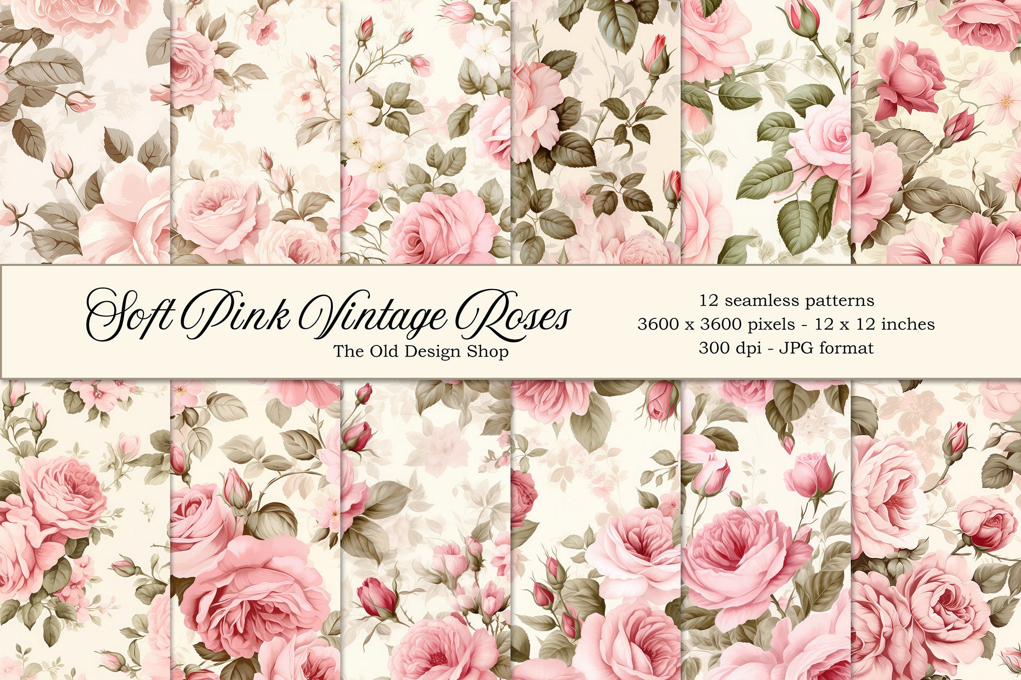 Pink Vintage Background Patterns
