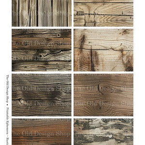 Rustic Wooden Tags Printable Wood Tag Set Junk Journal Supply ...