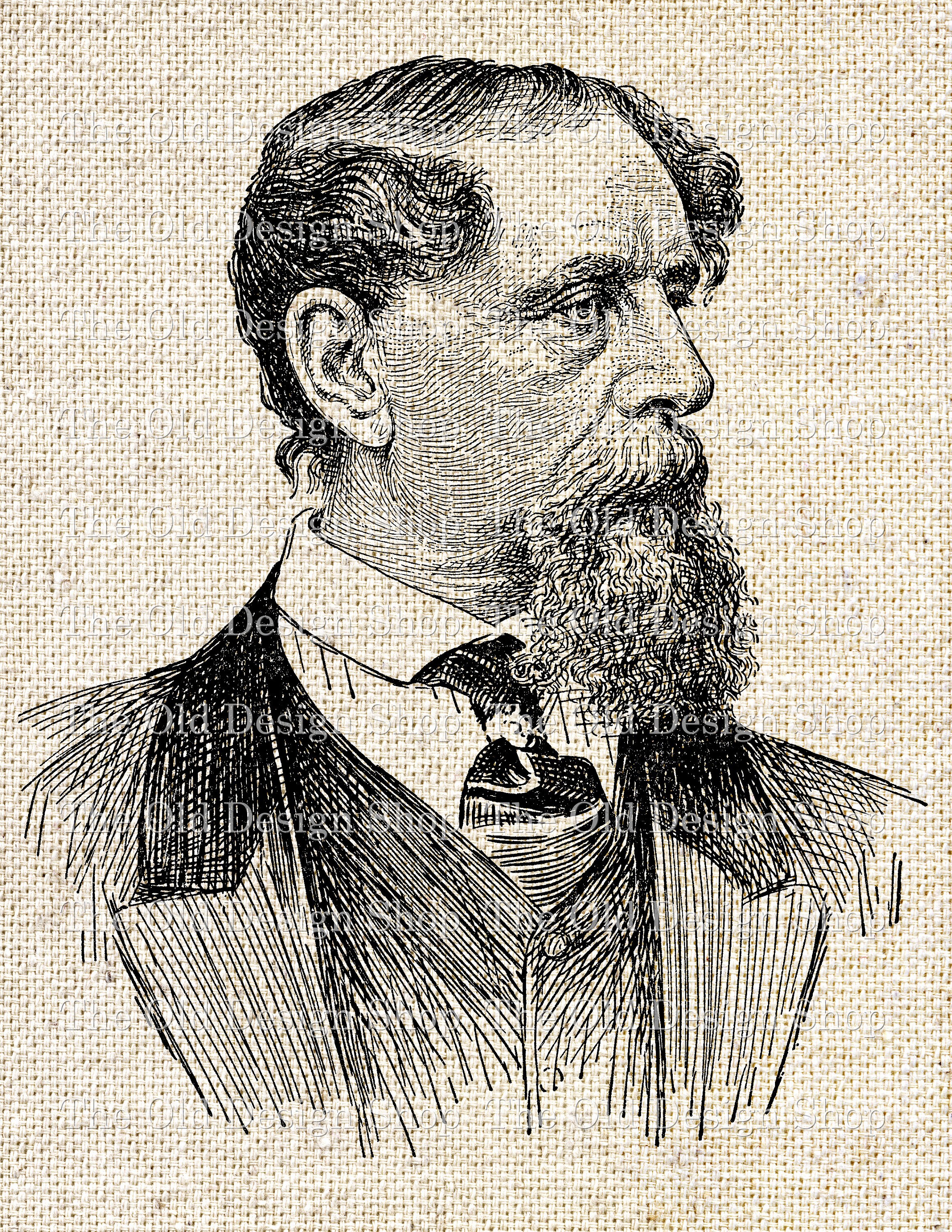 Charles Dickens Clipart for Cardmaking Supply Junk Journals Masculine ...