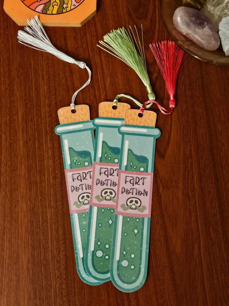 Sparkly Holographic Fart Potion Bookmark - Etsy