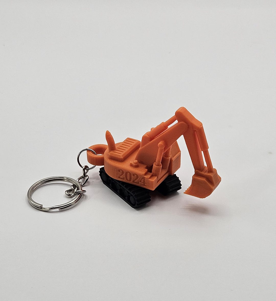 Mini Excavator Keychain - Etsy