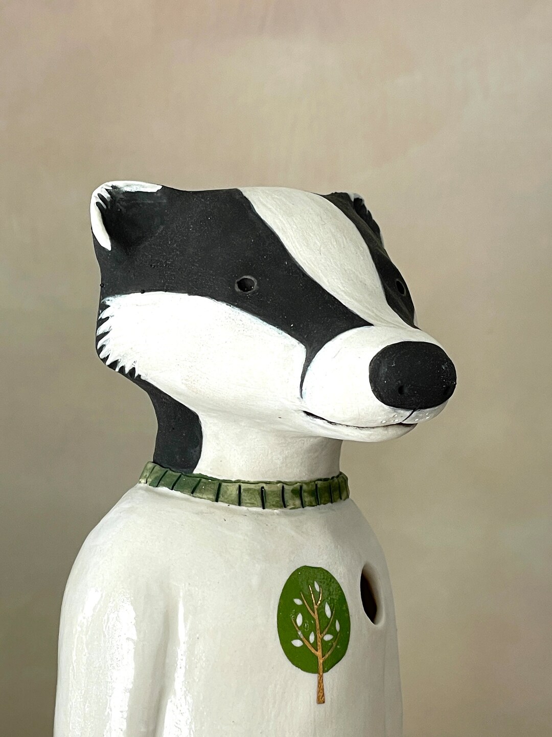 Handmade Ceramic Bud Vase Badger - Etsy