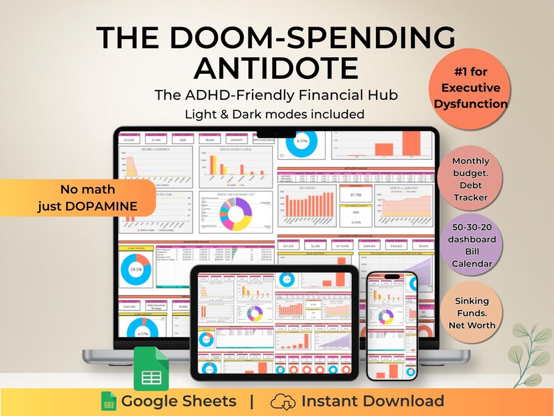 ADHD Ultimate Dopamine Bundle Doom Spending Antidote Budget Meal Plan ...