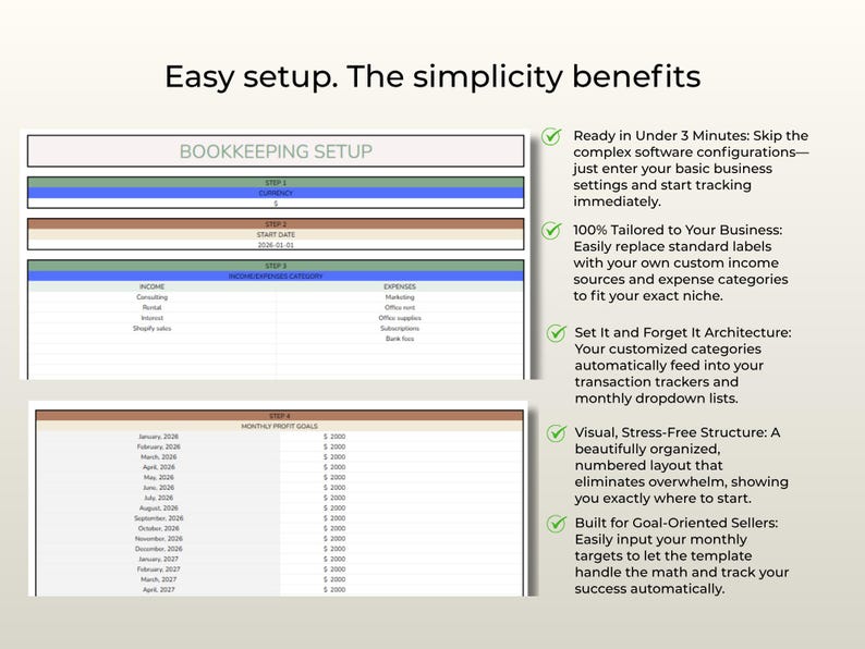 Ultimate Bookkeeping Template Small Business Bookkeeping Spreadsheet ...