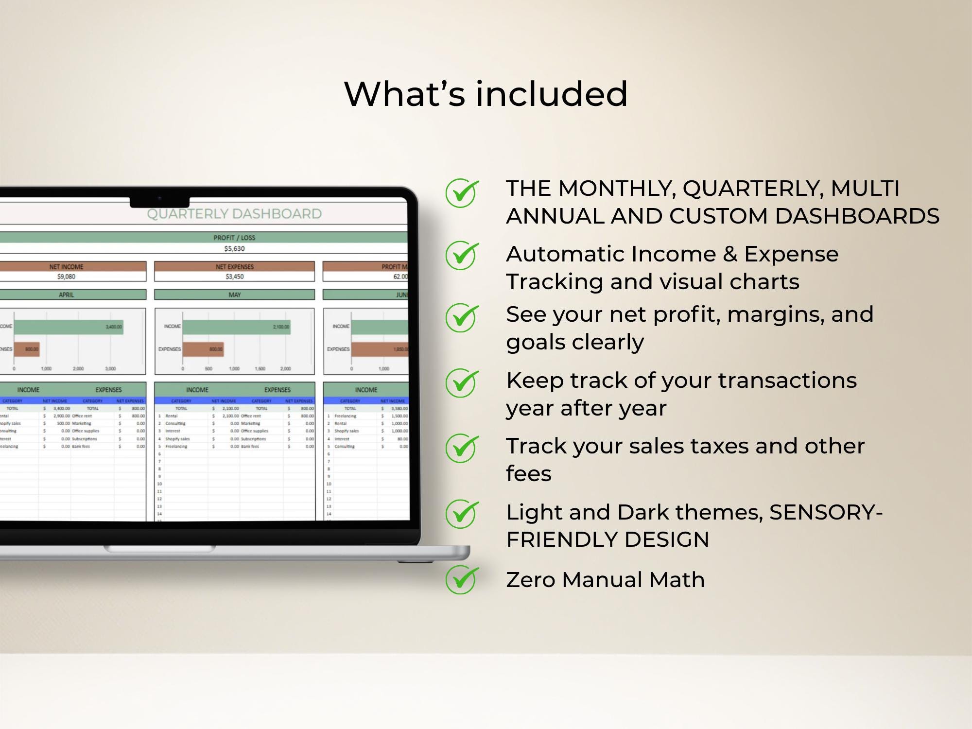 Ultimate Bookkeeping Template Small Business Bookkeeping Spreadsheet ...