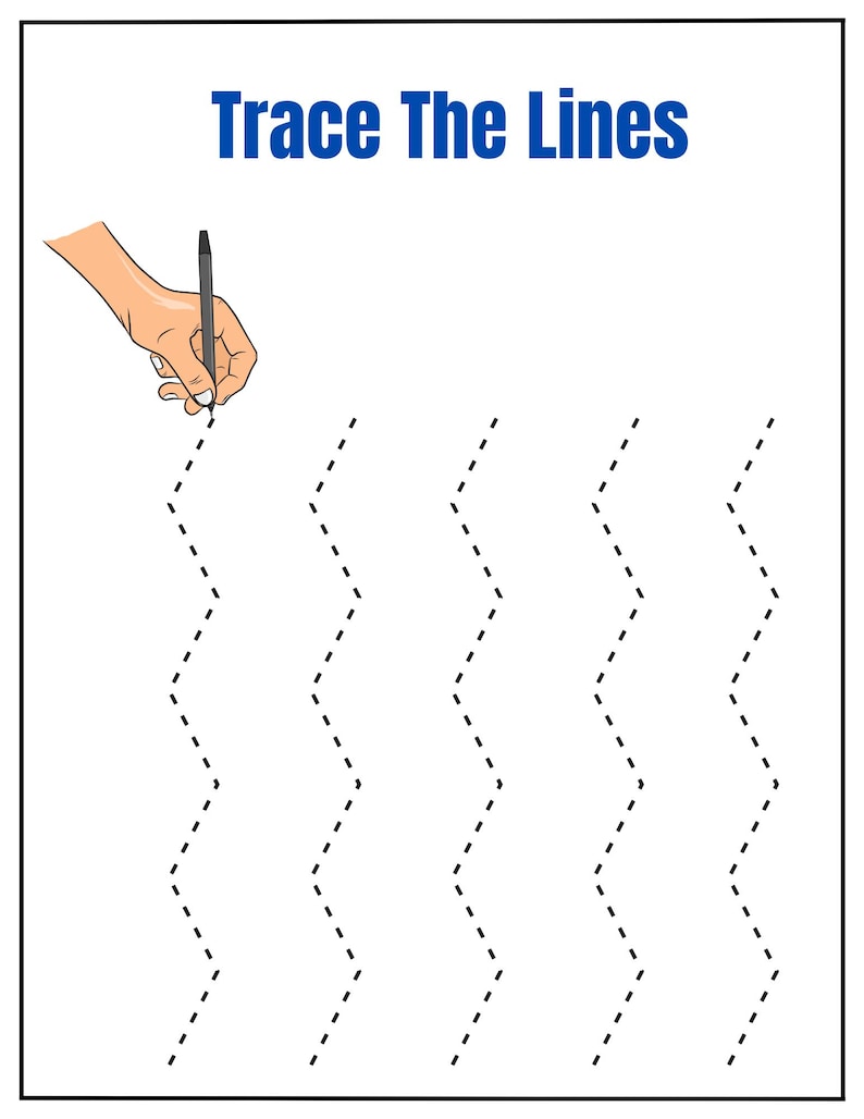 Preschool Tracing Bundle | Ages 2-3 Line & Shape Worksheets (PDF ...