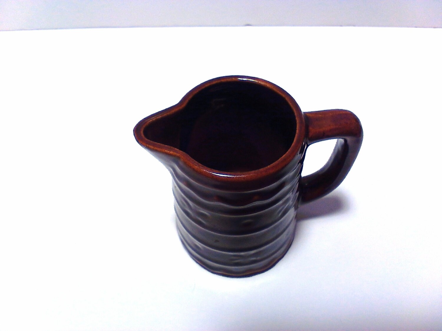 1940's Vintage Creamer Personal Pitcher Marcrest Daisy Dot Pattern Dark ...