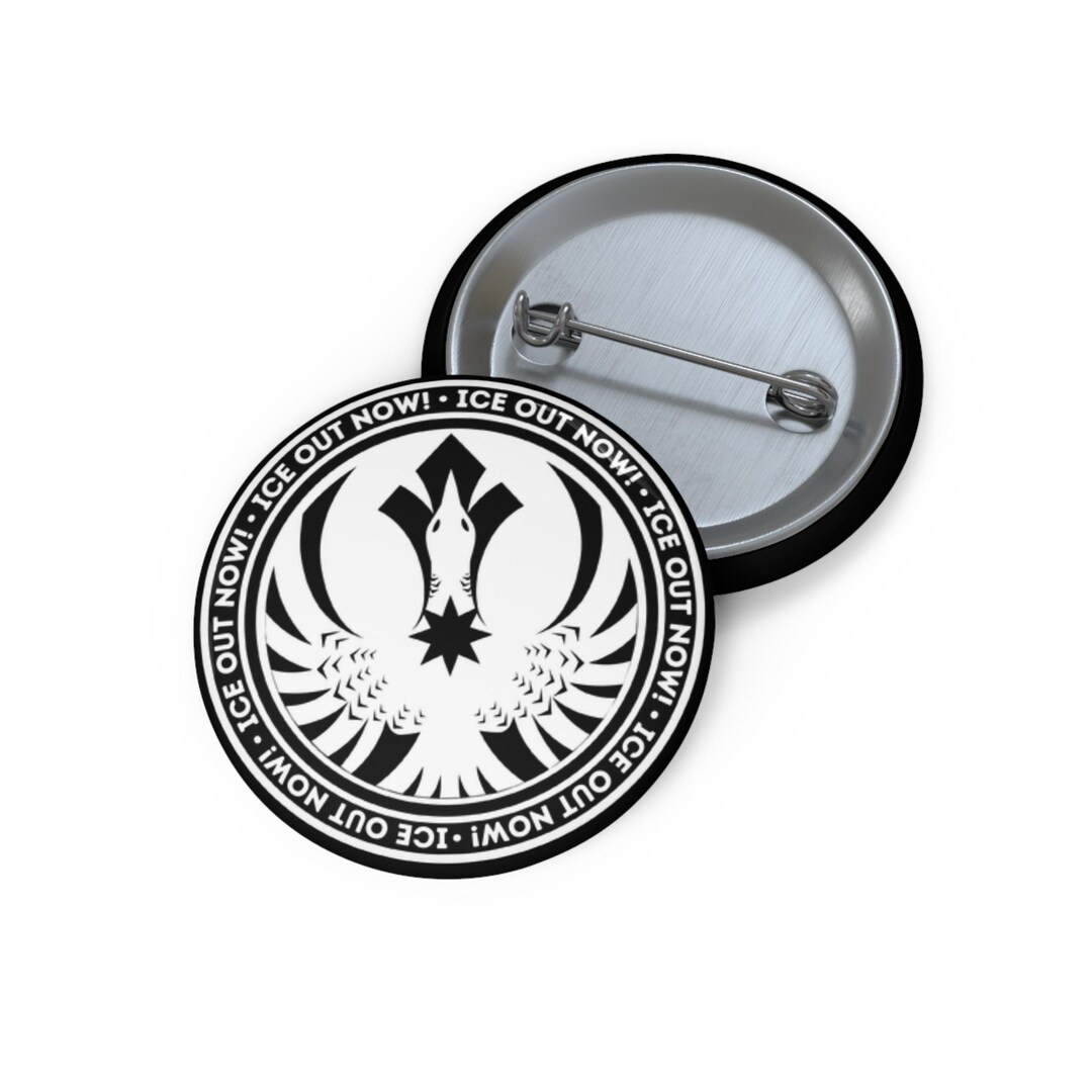Black and White Rebel Loon Pin - ICE OUT NOW - Etsy