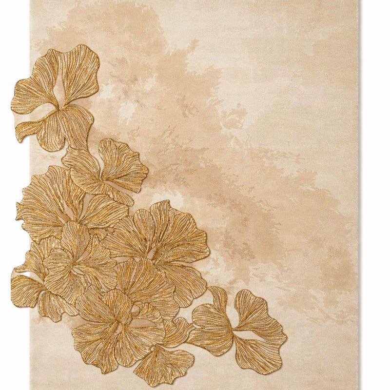 Beige and Gold Carpet - Etsy