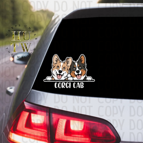 Corgi Decal - Etsy