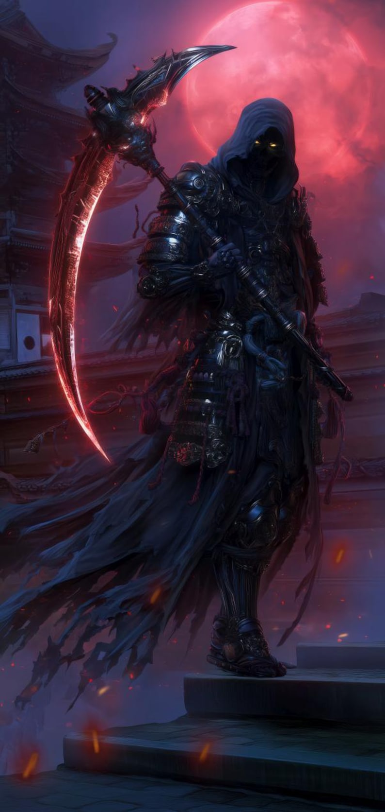 Spatial Grim Reaper 5 Wallpaper Bundle | Ios 26 & Android | Dark ...