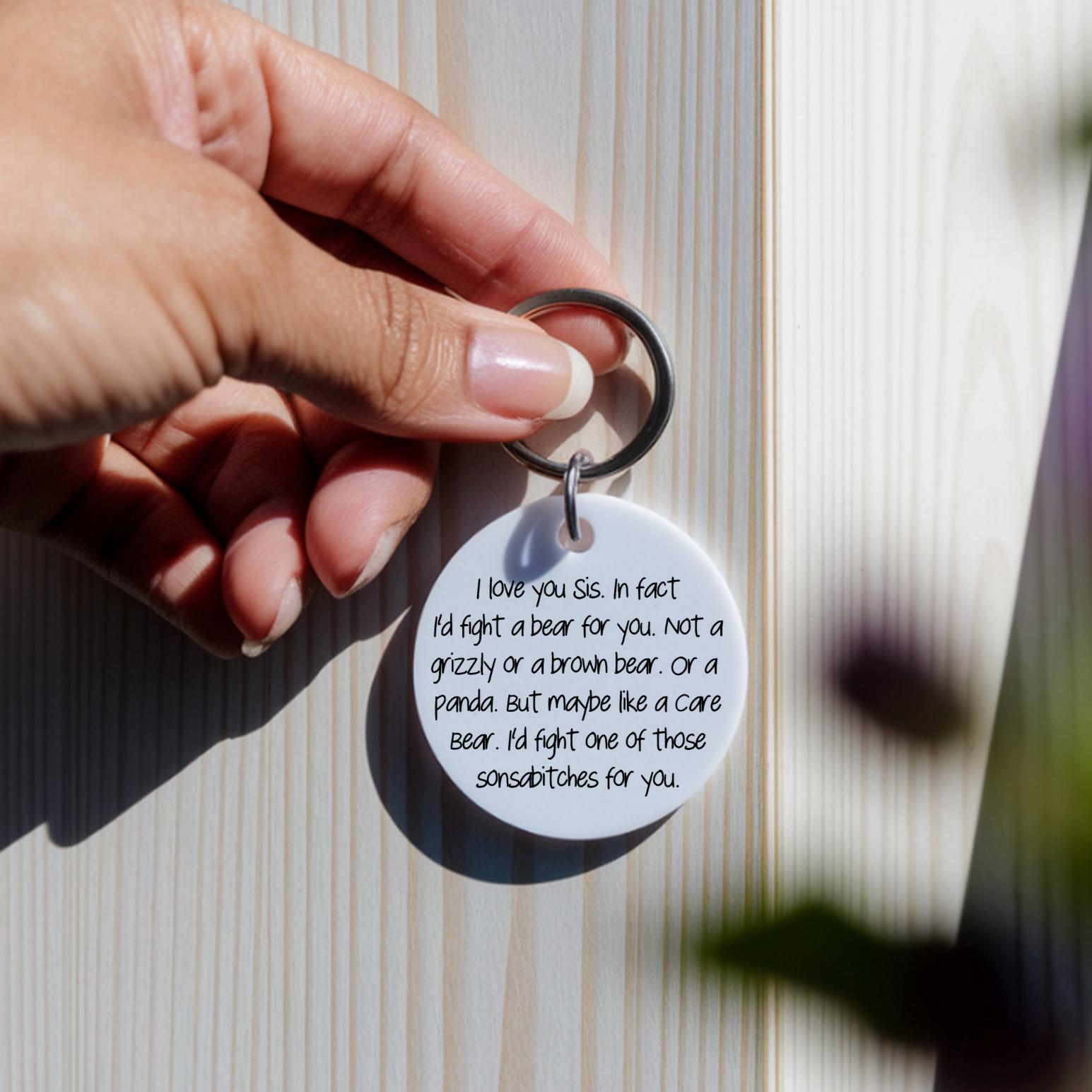Funny Sibling Keychain | Sarcastic Brother Sister Gift - Etsy