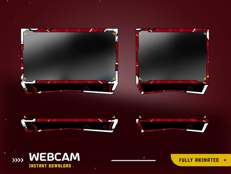 Comic Pop Animated Stream Overlay Package, Pop Art Stream Overlay, Boom ...