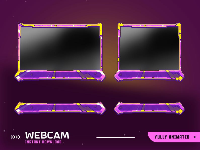 Boom Zap Animated Stream Overlay Package, Pop Art Stream Overlay, Comic ...