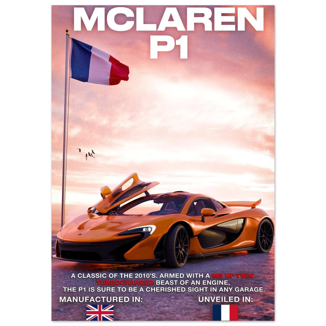 Mclaren P1 Poster - Etsy