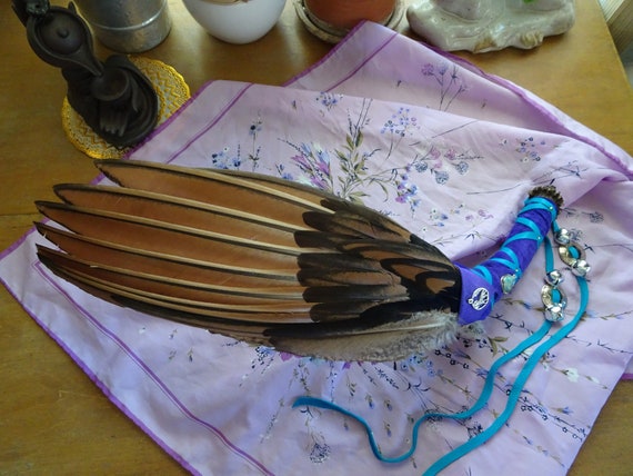 Male Peacock Wing Flight Feathers ONLY Deer Antler Handle - Etsy