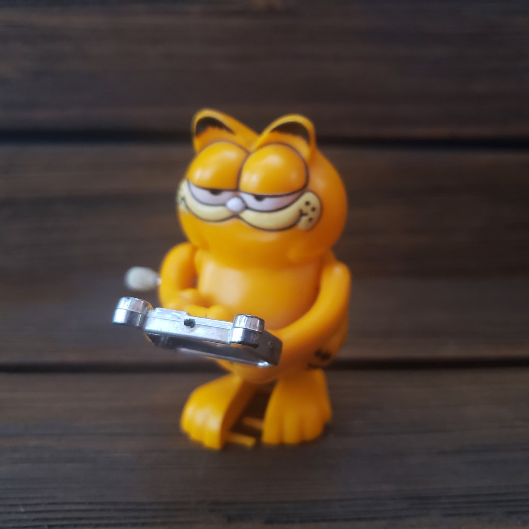 1981 Vintage Garfield Wind-up Marching Band Toy Kat's Meow Made in ...