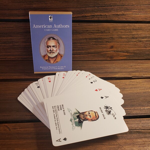Authors Card Game - Etsy