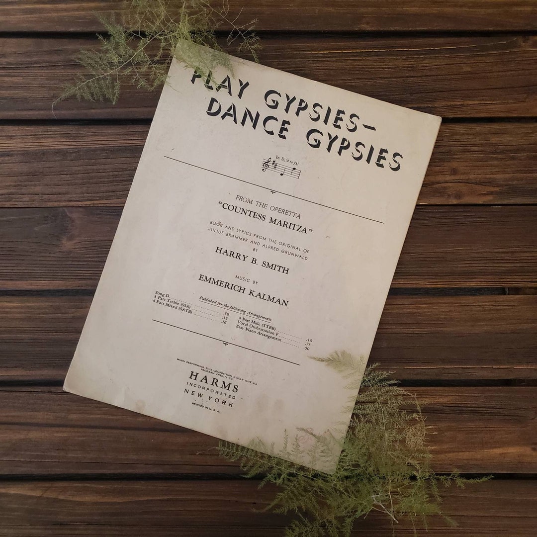 Play Gypsies Dance Gypsies in D, From the Operetta countess Maritza ...