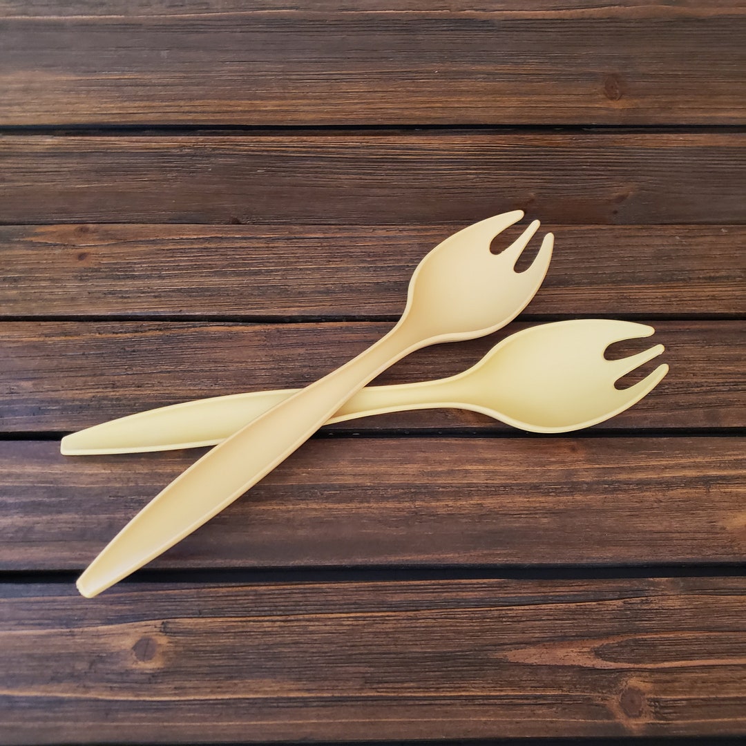 Tupperware Salad Serving Fork Set, Vintage Tupperware Serving Utensils ...