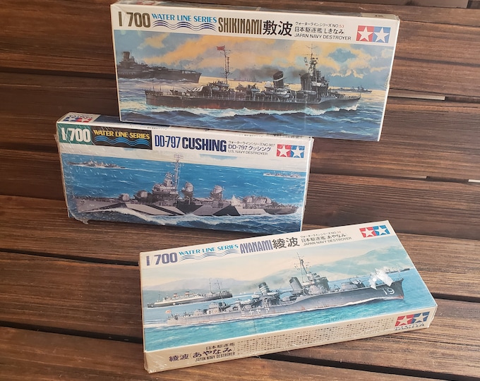 New/old Stock Tamiya Water Line Series 1/700 Precision Model Kits ...