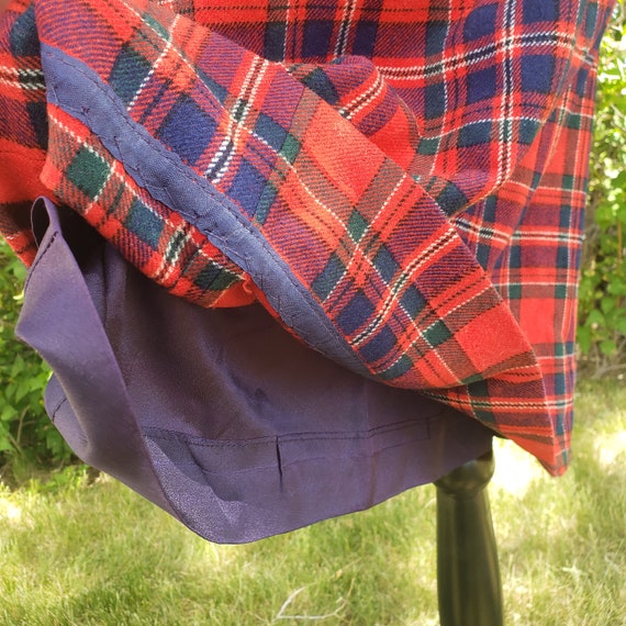 1960's Vintage Pendleton Gold Label Red Plaid 100% Wo… - Gem