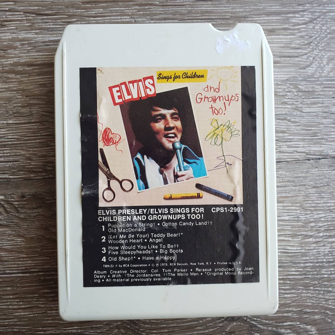Elvis Presley Vintage 8 Track Tape. elvis Sings for - Etsy