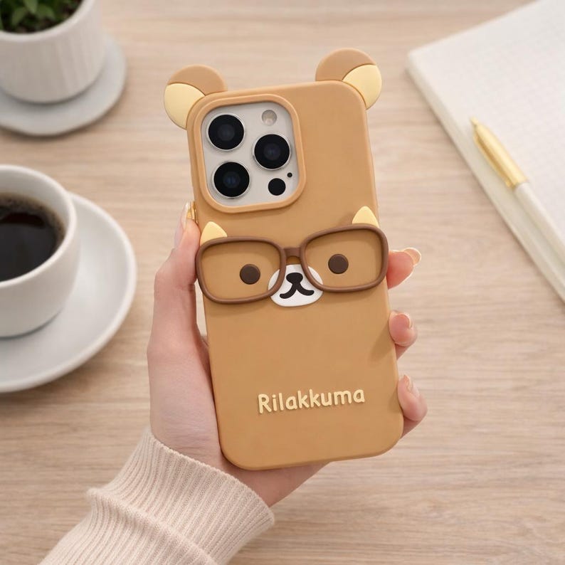 Rilakkuma Bear iPhone Case/kawaii Cartoon - Etsy