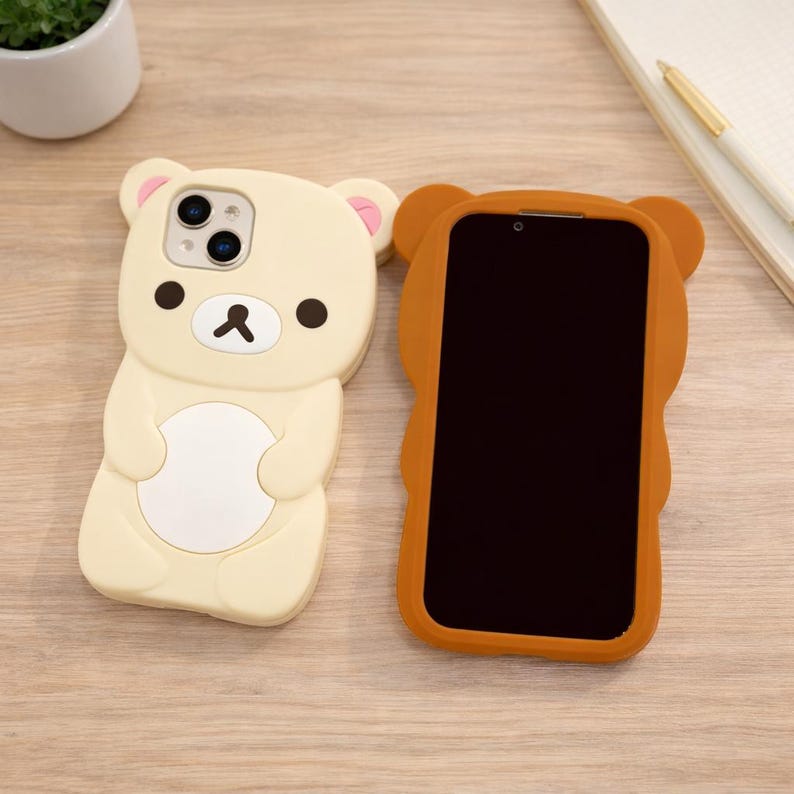 Rilakkuma Bear iPhone Case/kawaii Cartoon - Etsy