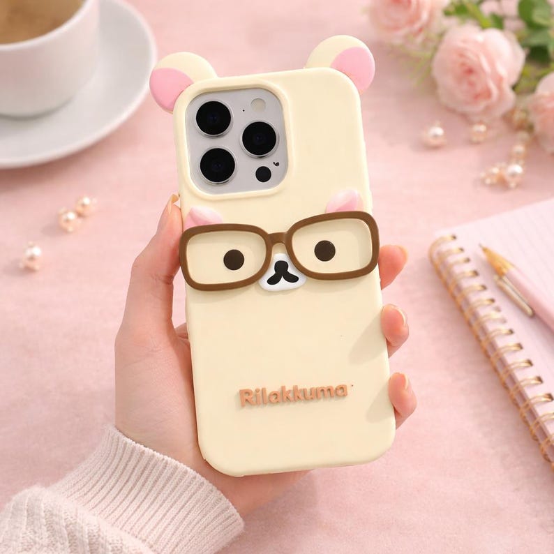 Rilakkuma Bear iPhone Case/kawaii Cartoon - Etsy